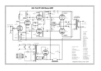 UX71A pushpull amp V0.0